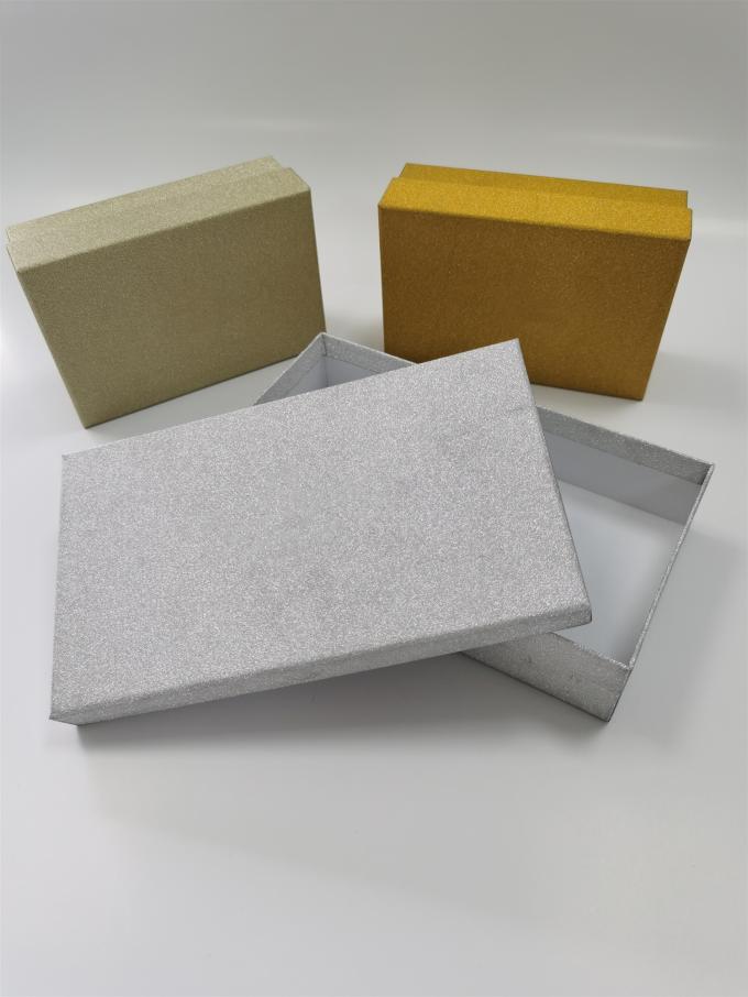 Aseptic Small Custom Packaging Boxes Embossed Square Golden Colors